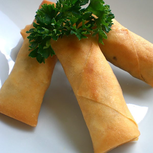 Spicy Honey-Garlic Spring Rolls - Hooked on Heat